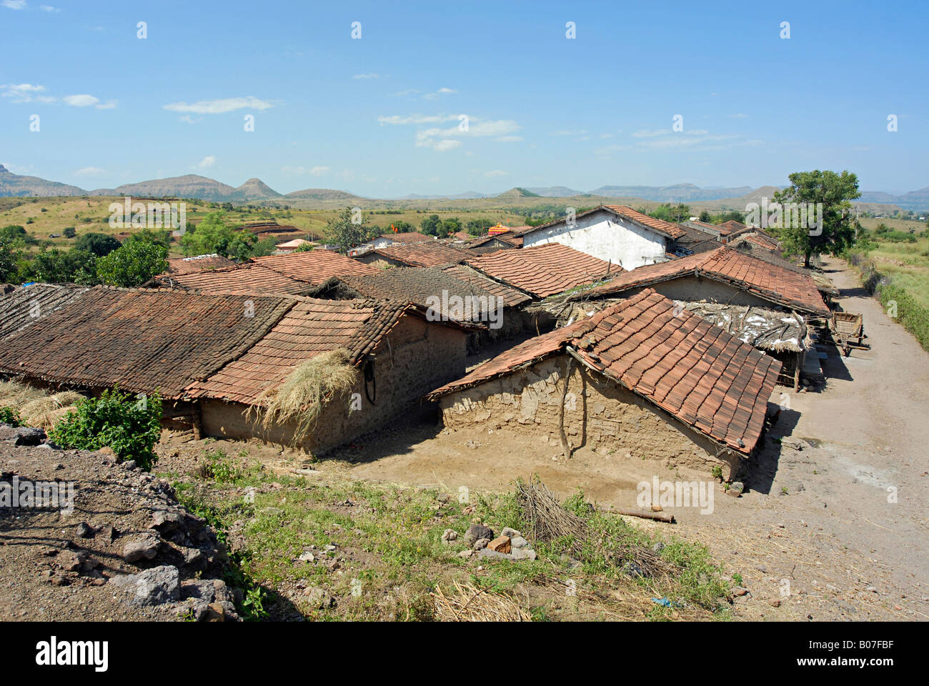 A view of Kokna tribal village Stock Photo - Alamy