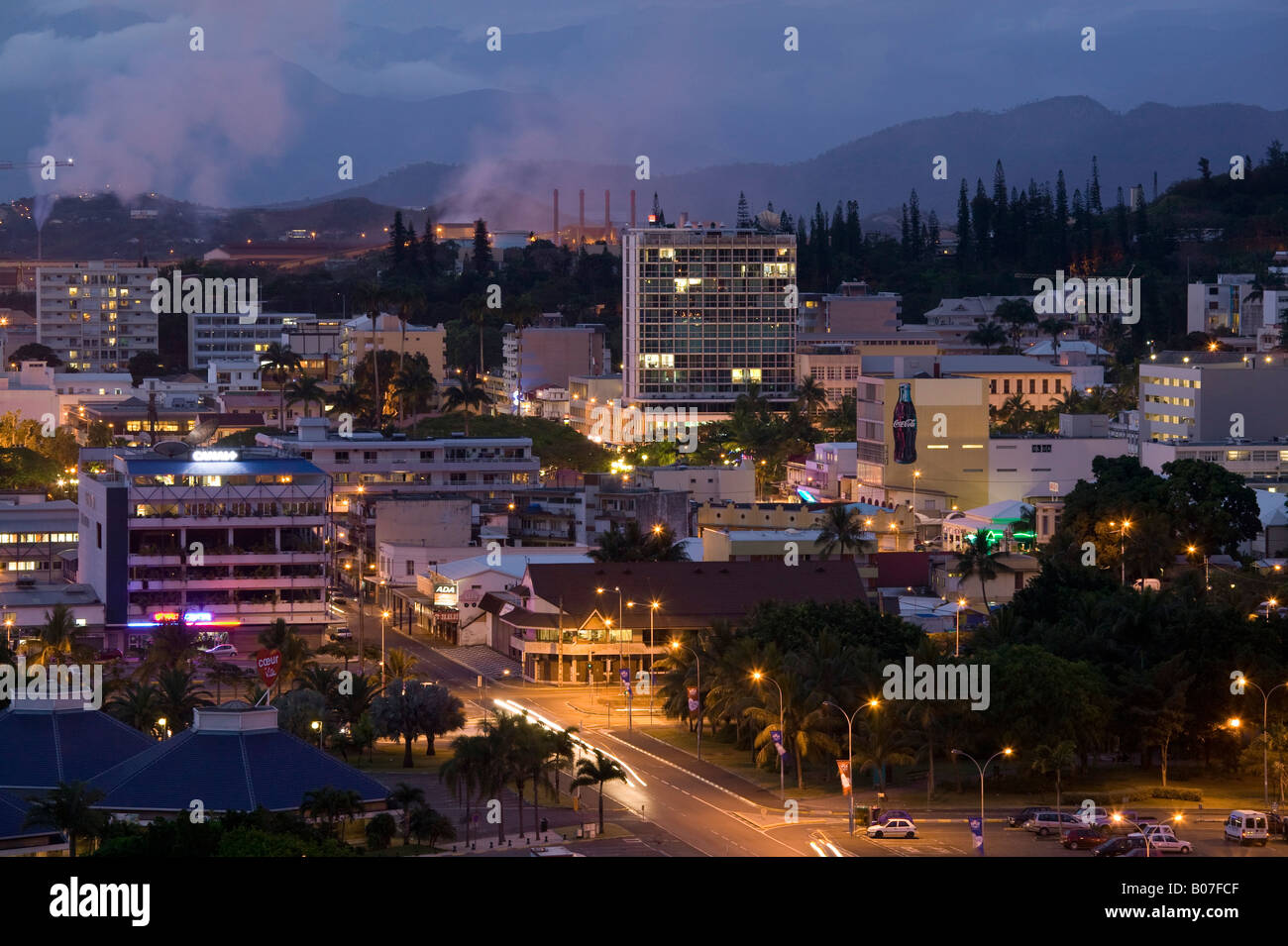 New Caledonia, Grande Terre Island, Noumea, Town view Stock Photo - Alamy