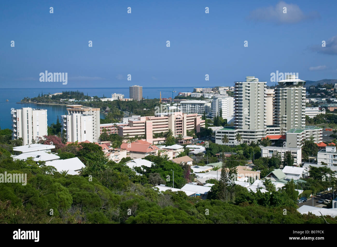 New Caledonia, Grande Terre Island, Noumea, Resort Area of Anse Vata ...