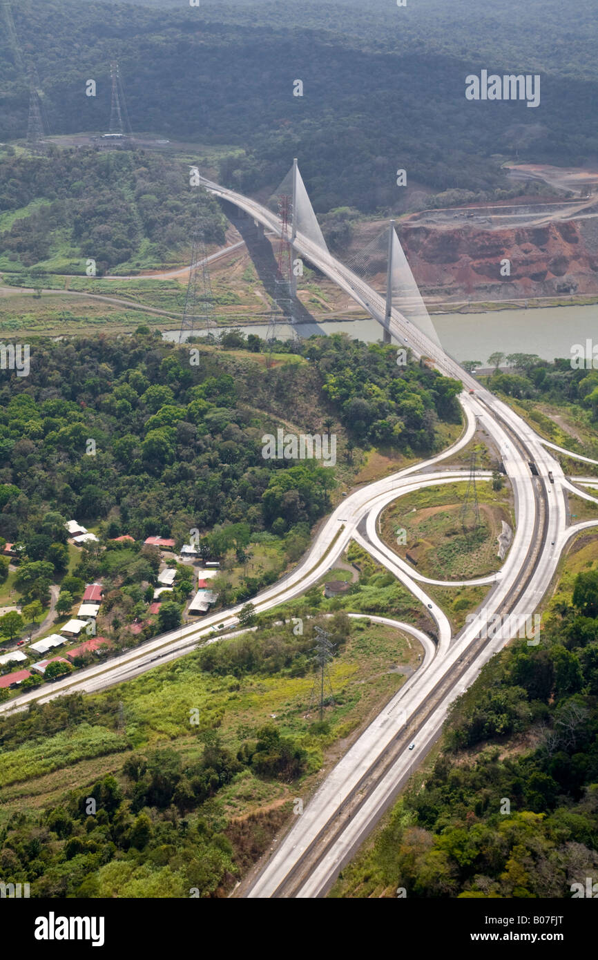 Panama, Panama City, Centenario Bridge (Puente Centenario) and the ...