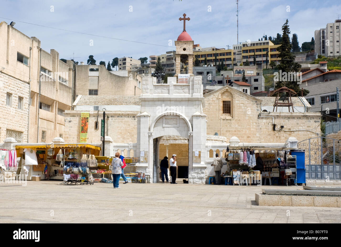 Church of St. Gabriel, Nazareth Stock Photo - Alamy
