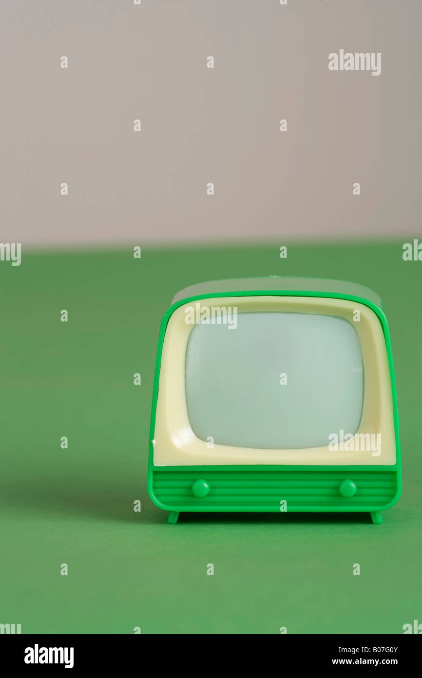 Nostalgic toy television Stock Photo - Alamy