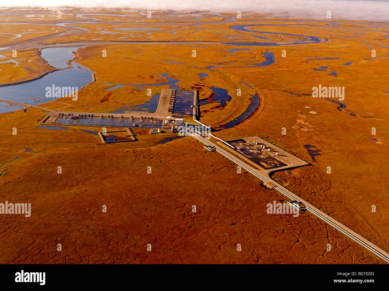An oil production site on the North Slope of Alaska Stock Photo - Alamy