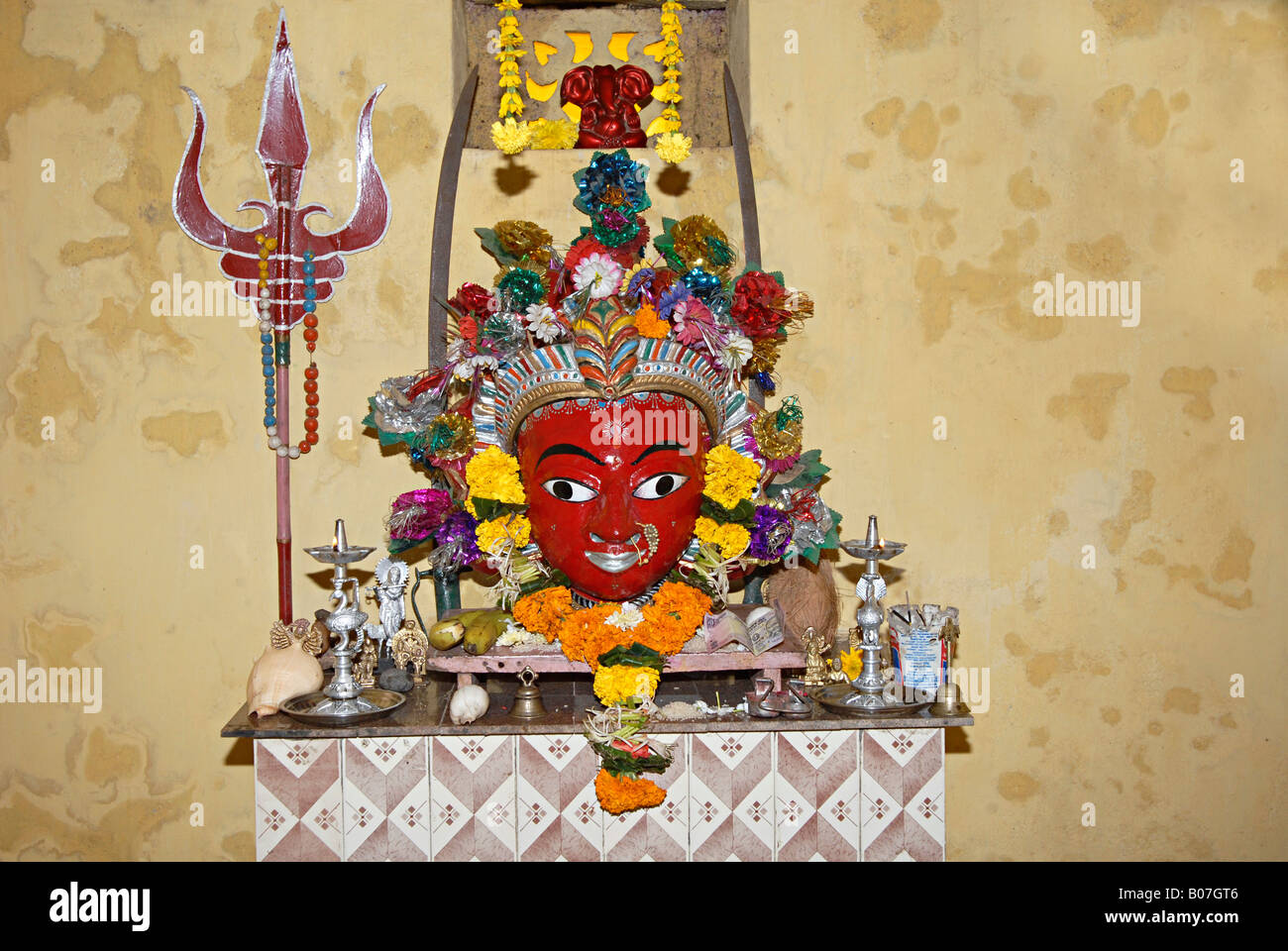 Goddess, Amba. Kokna tribe Stock Photo - Alamy