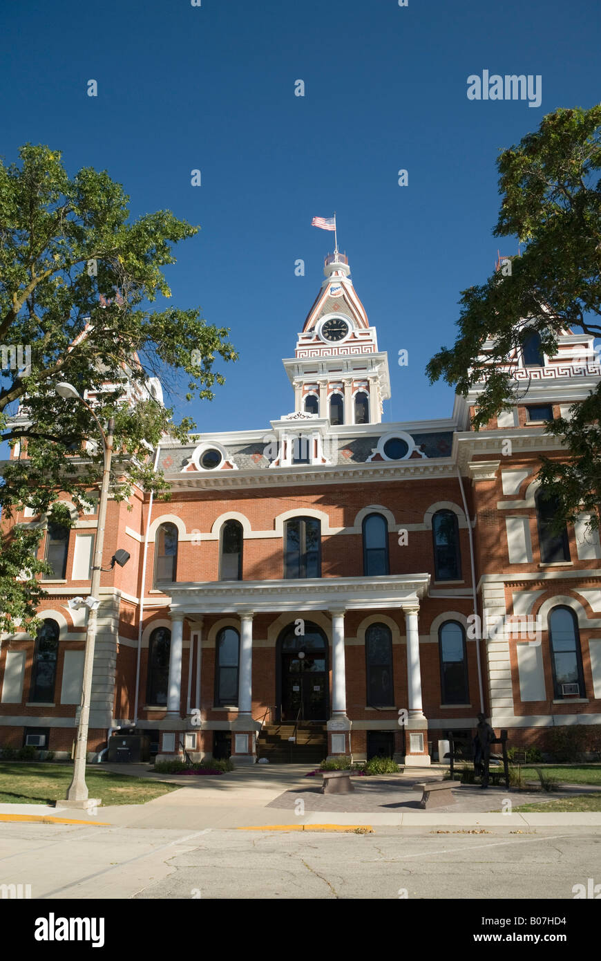 USA, Illinois, Old Route 66, Pontiac, Old Courthouse Stock Photo - Alamy
