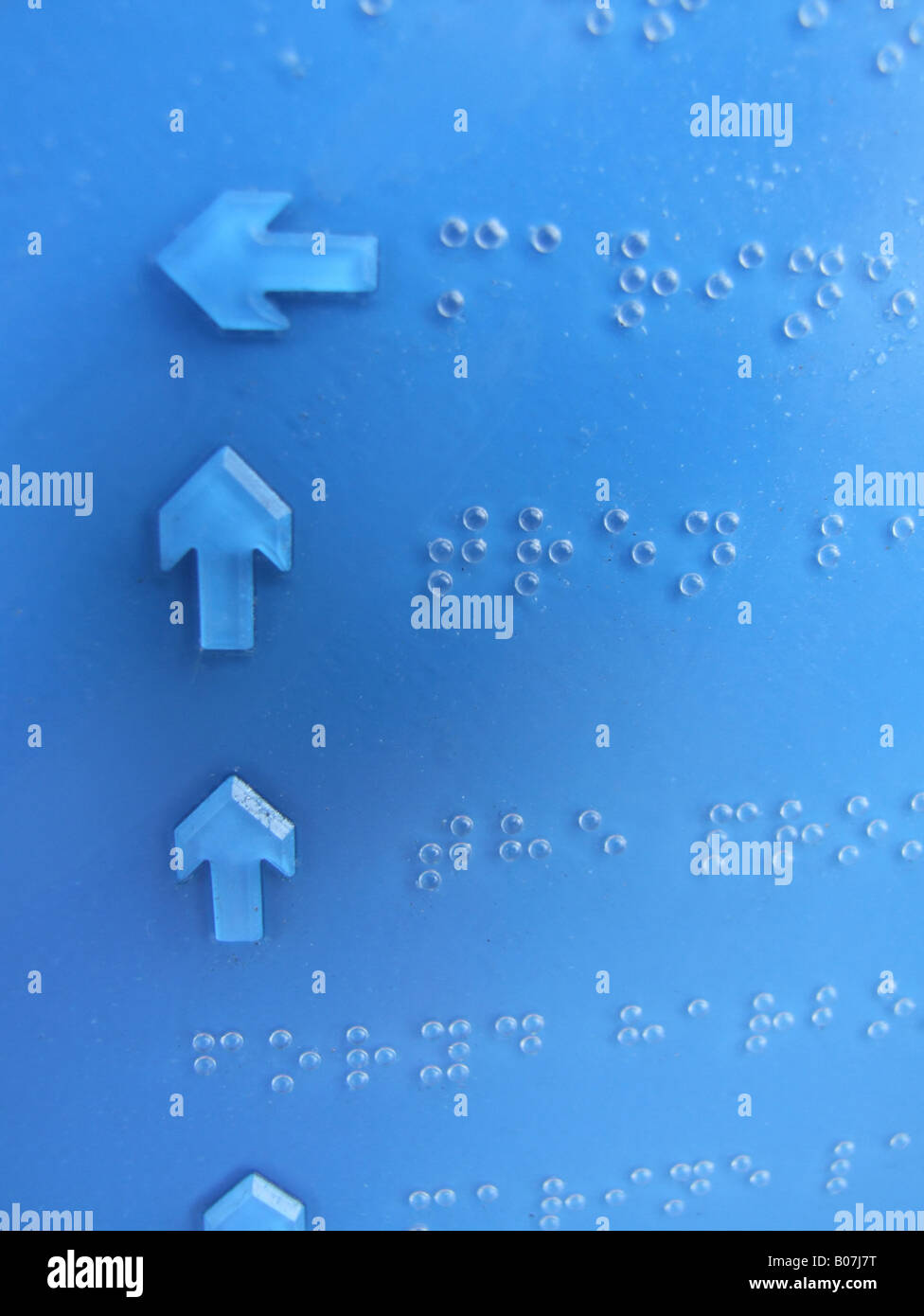 braille sign in street for blind people Stock Photo - Alamy