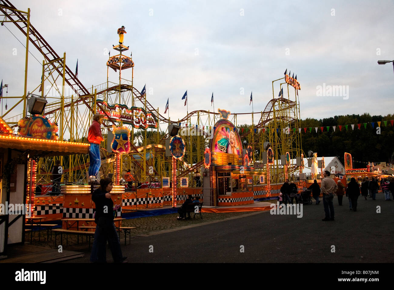 Oktoberfest Hannover October celebration Hannover amusement park Stock ...