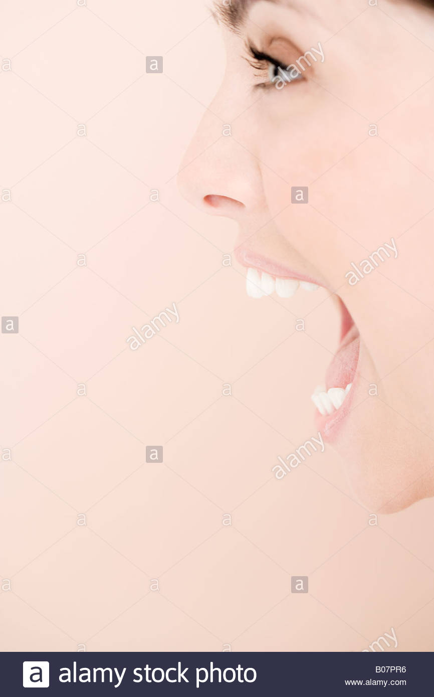 Mouth Open Close Up Shout Stock Photos & Mouth Open Close Up Shout ...
