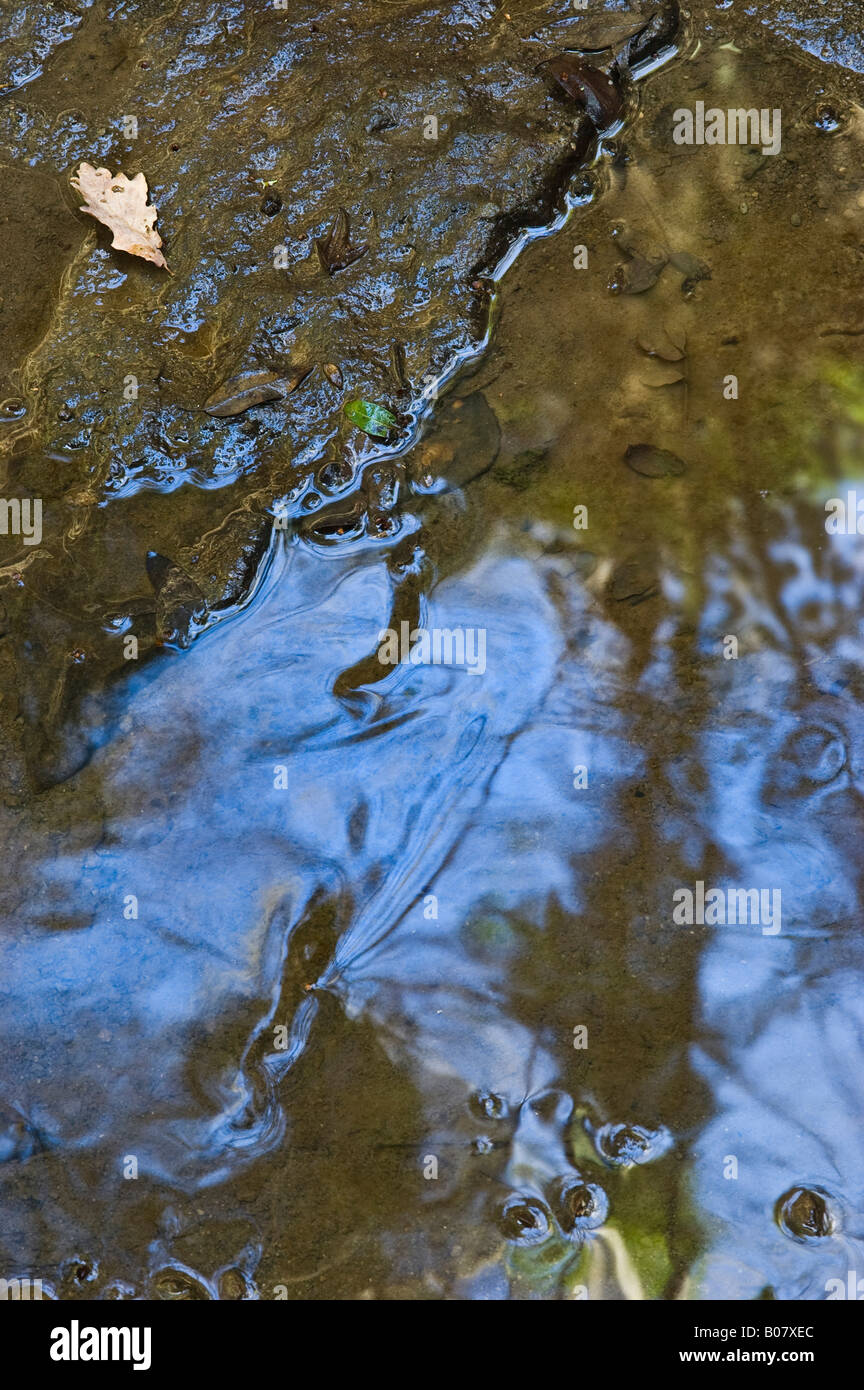 skyreflection in a stream Stock Photo - Alamy