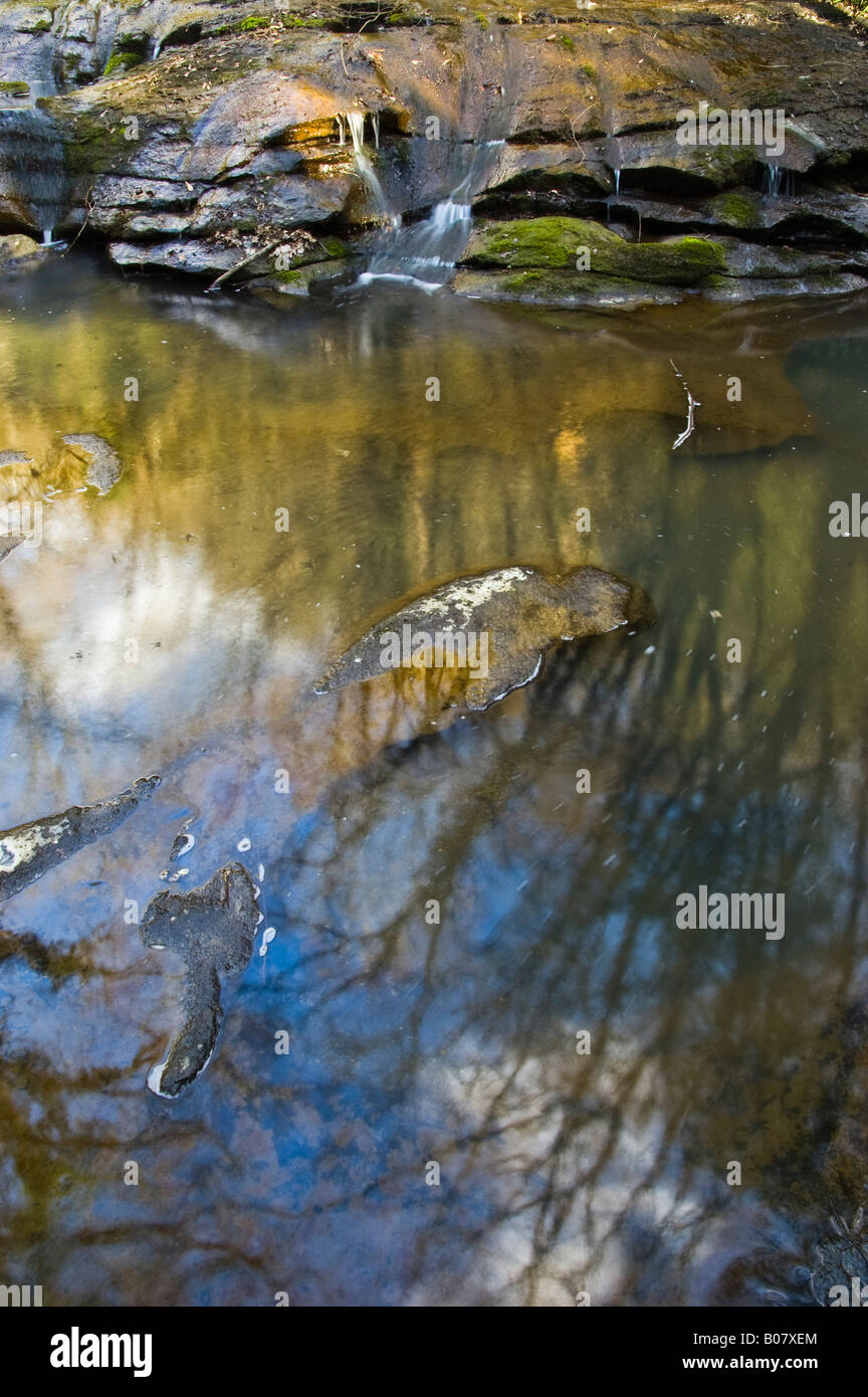 sky reflection in a stream Stock Photo - Alamy