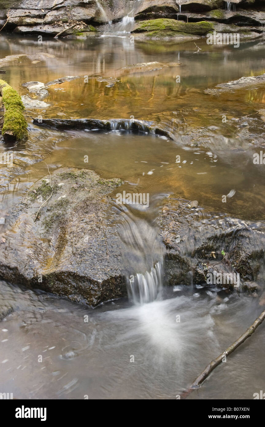 reflection in a stream Stock Photo - Alamy