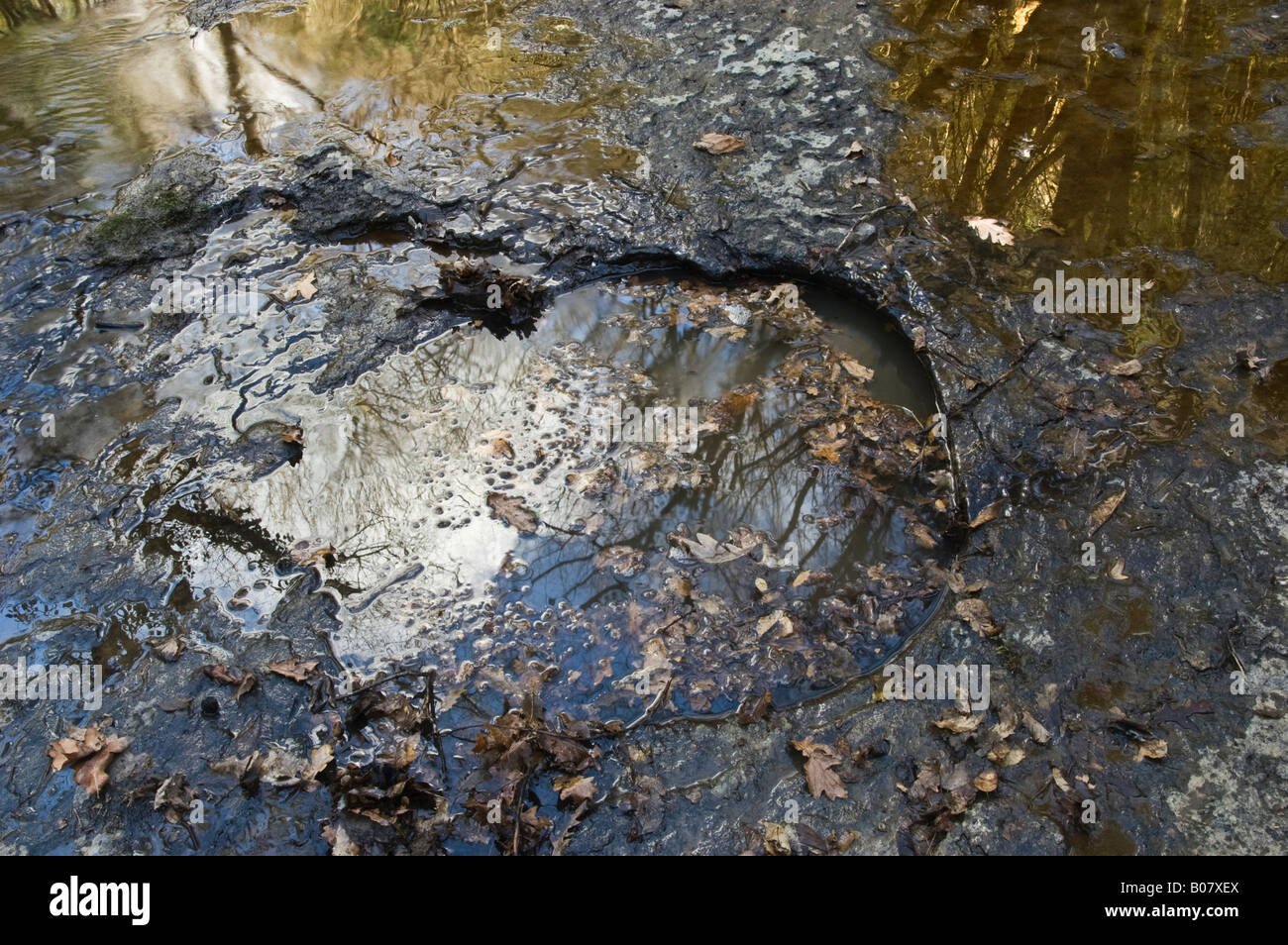 reflection in a stream Stock Photo - Alamy