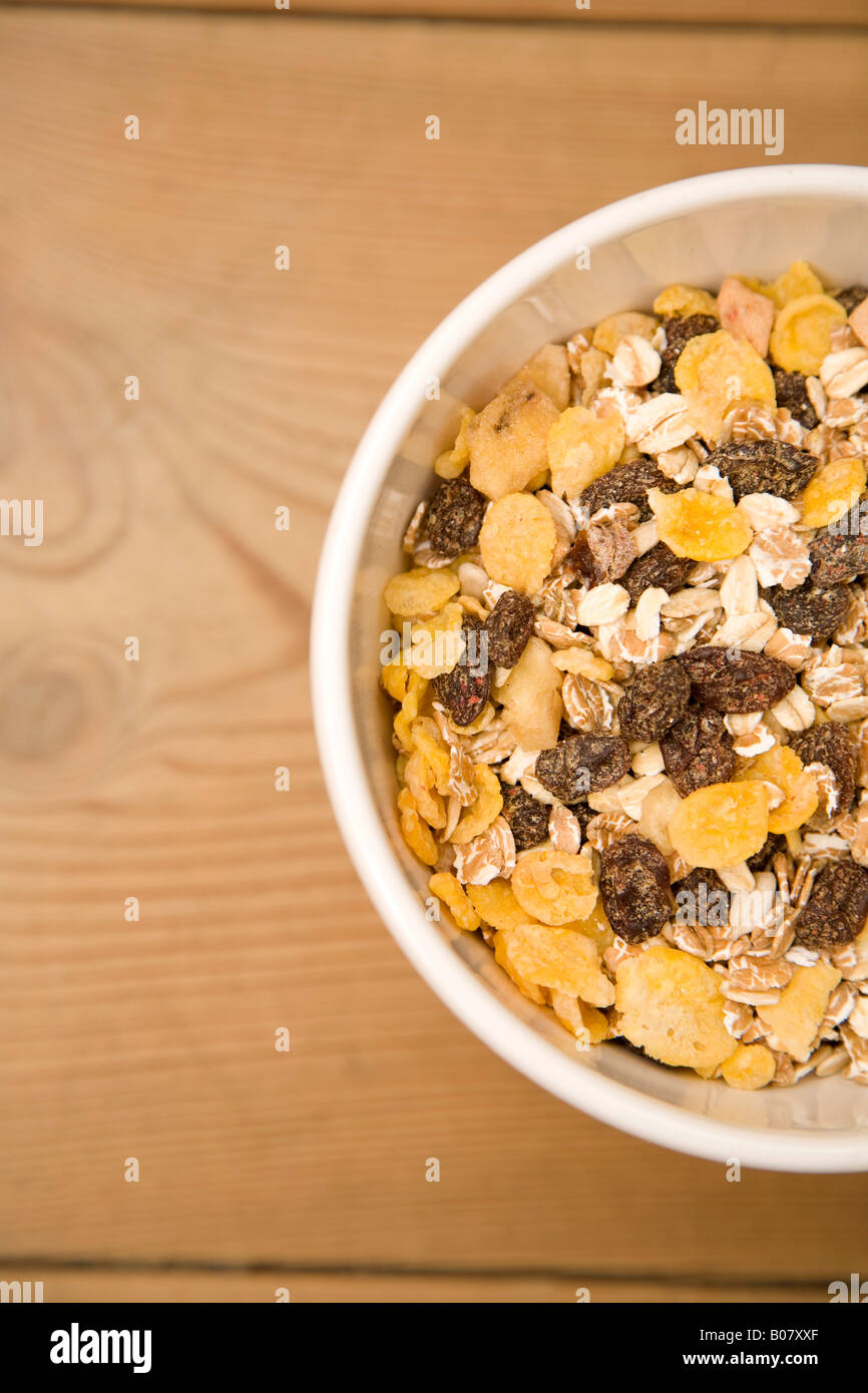 Bowl of Muesli Stock Photo - Alamy