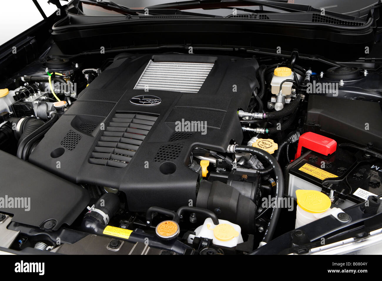 2009 Subaru Forester XT in Gray - Engine Stock Photo - Alamy