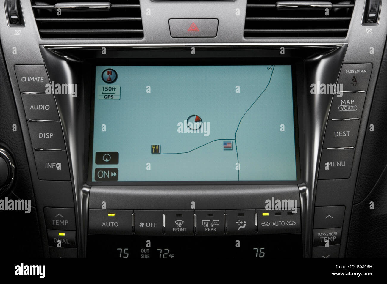 2008 Lexus LS LS460 in Gray - Nav Unit, Head On Stock Photo - Alamy