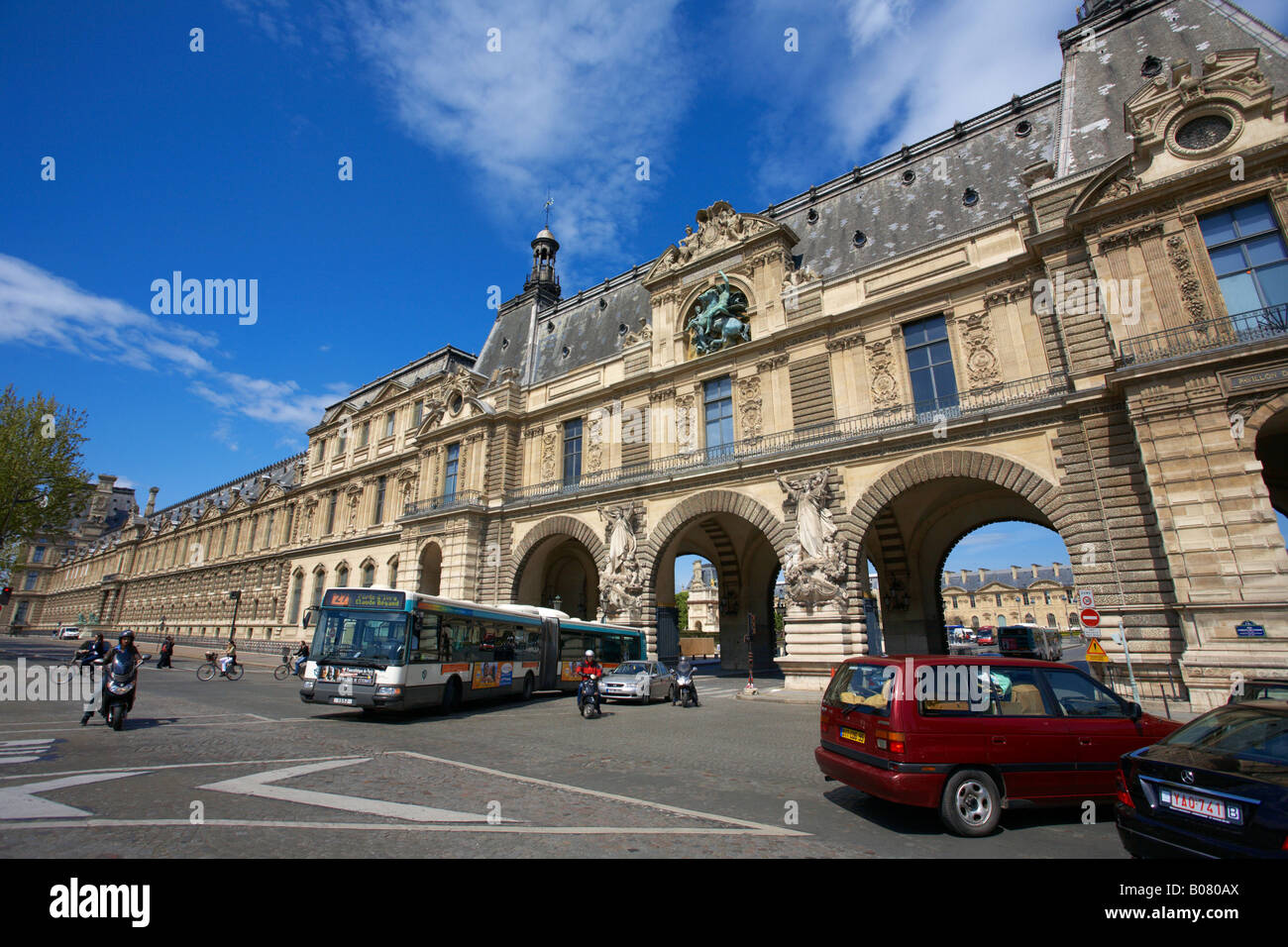 Gate at Musee du Louvre Paris France Stock Photo - Alamy