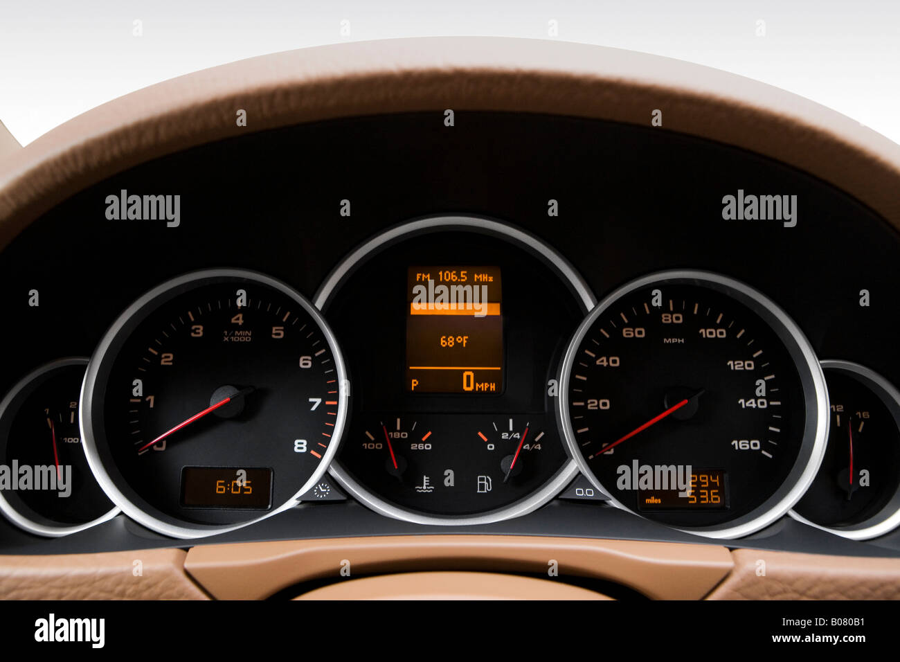 2008 Porsche Cayenne S in Black - Speedometer/tachometer Stock Photo ...