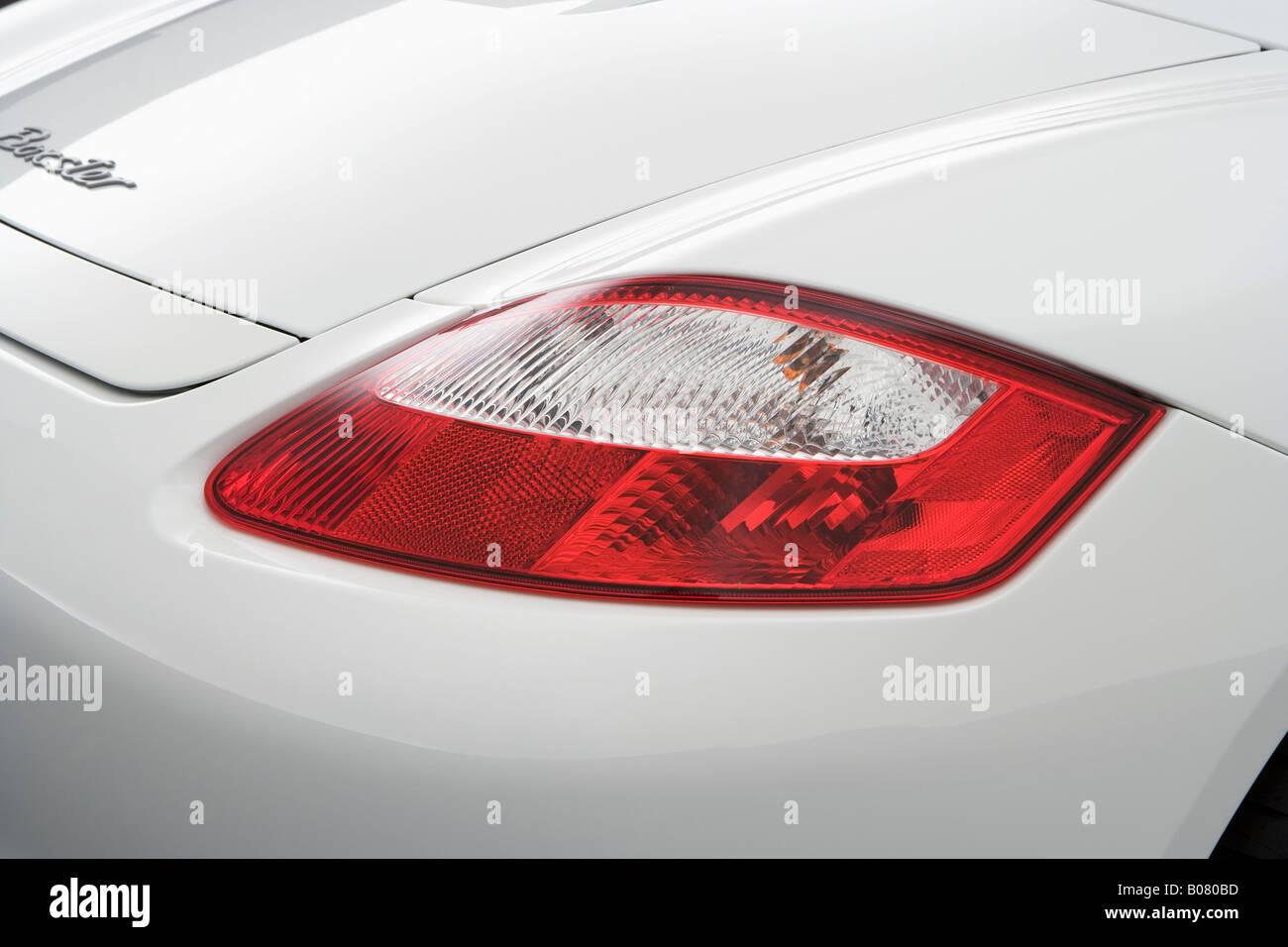 2008 Porsche Boxster in White - Tail light Stock Photo - Alamy