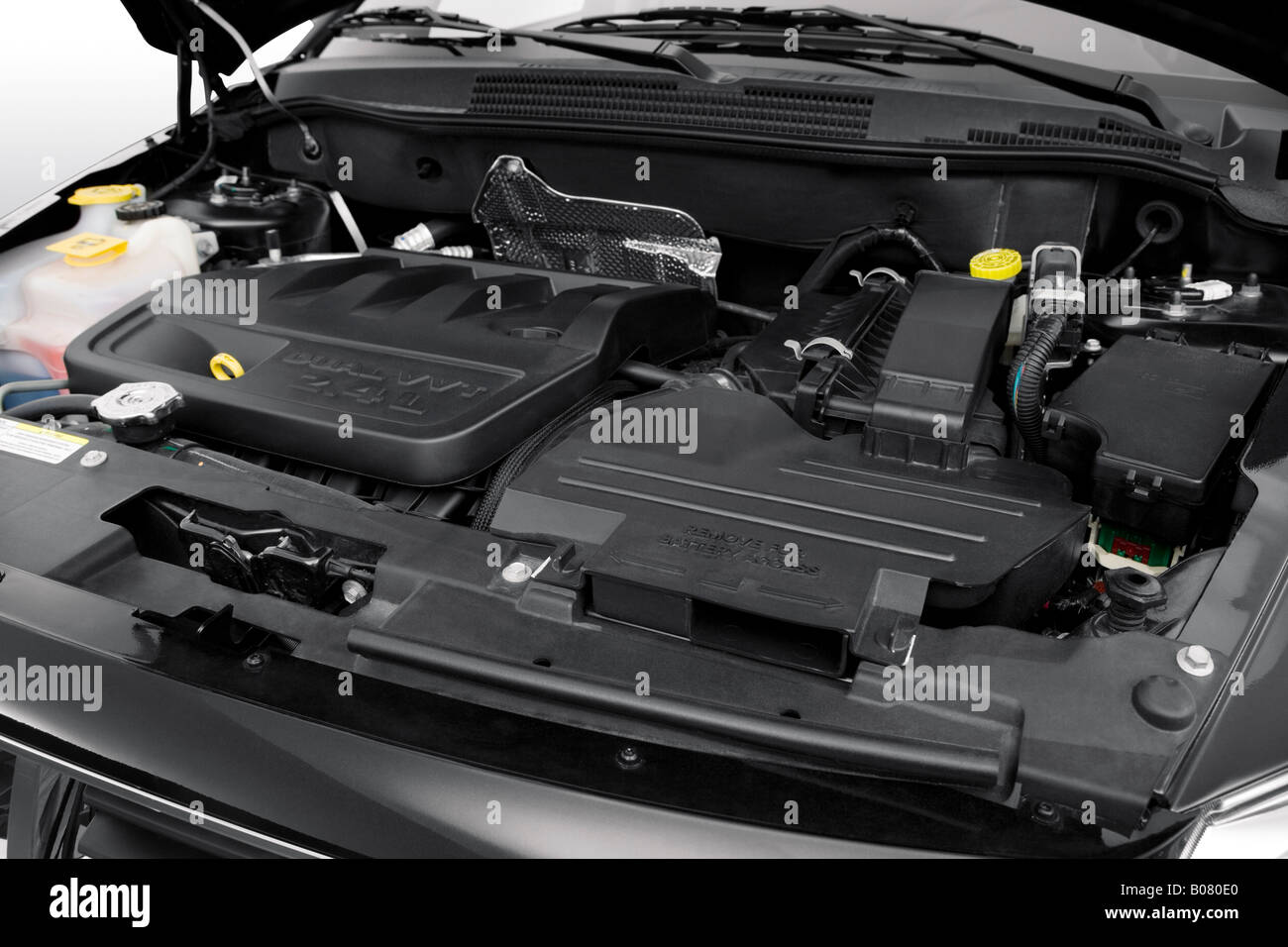 2008 Dodge Caliber R/T in Black - Engine Stock Photo - Alamy