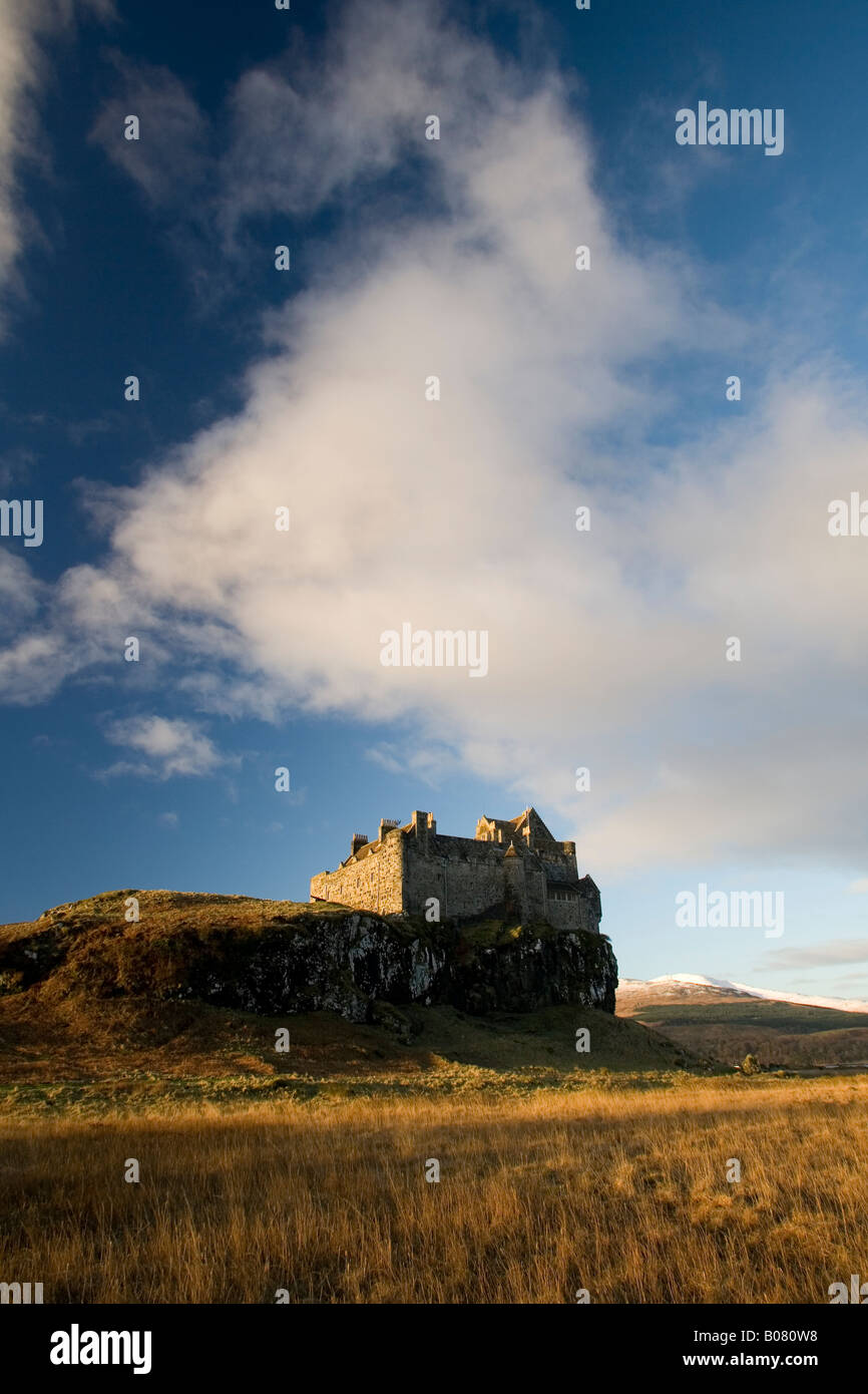 Duart Castle in sunrise light, Isle of Mull, Scotland Stock Photo - Alamy