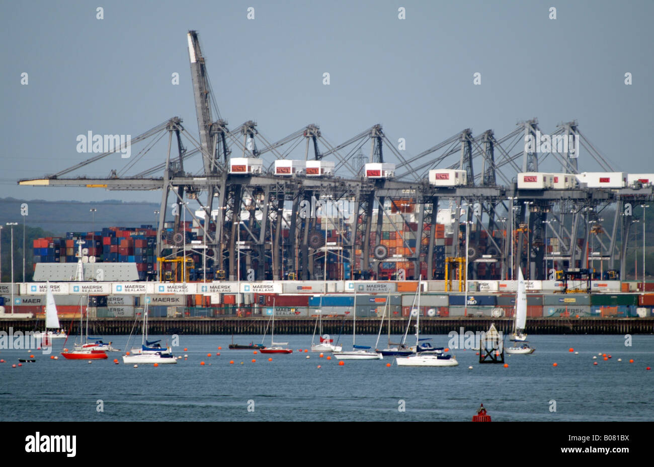 Gantry Cranes at the SCT Southampton Container Terminal southern ...