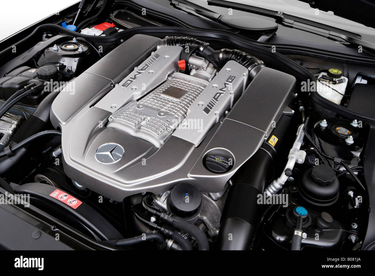 2008 Mercedes-Benz SL-Class SL55 AMG in Black - Engine Stock Photo - Alamy