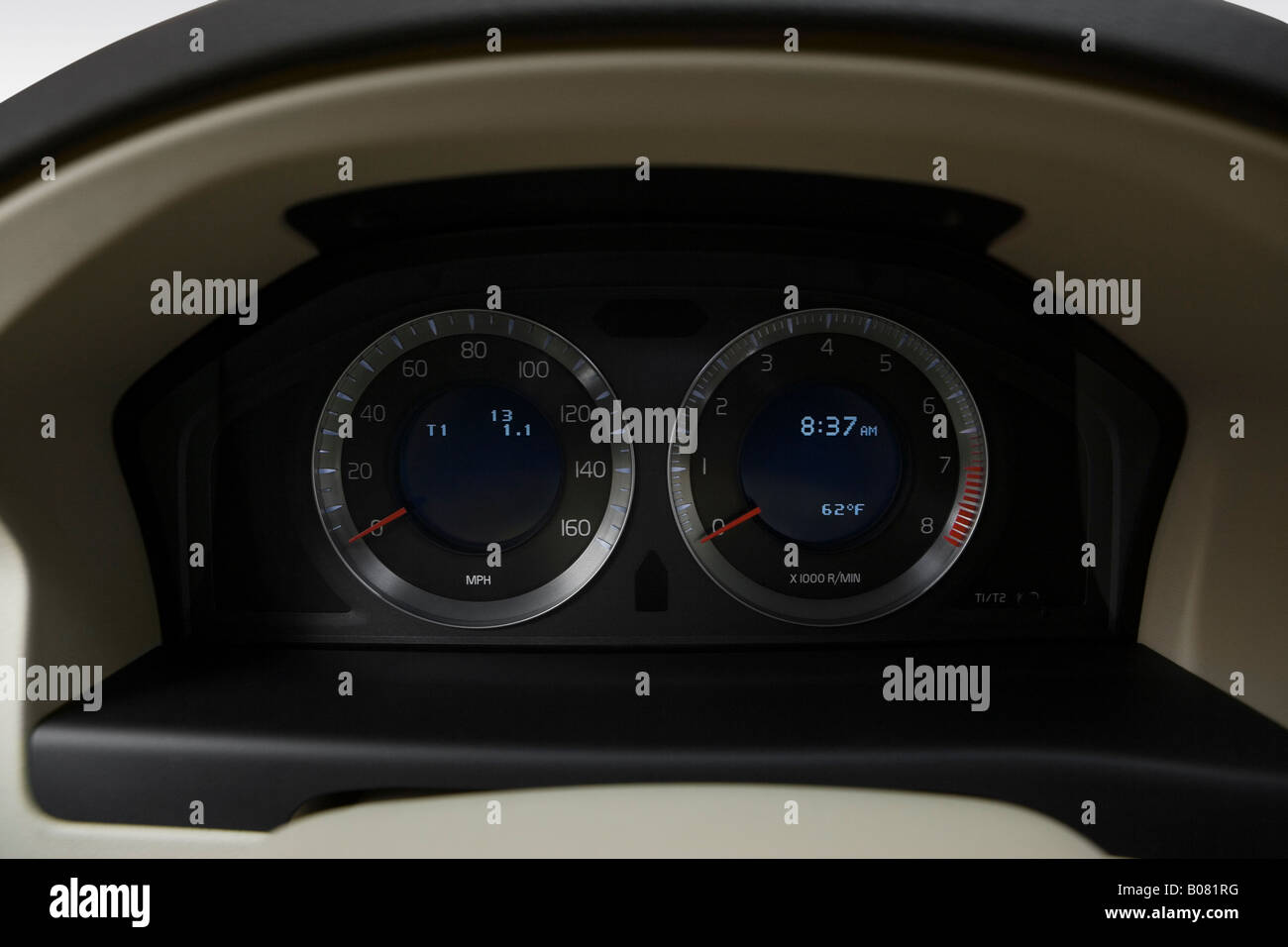 2008 Volvo S80 V8 A SR in Green - Speedometer/tachometer Stock Photo ...