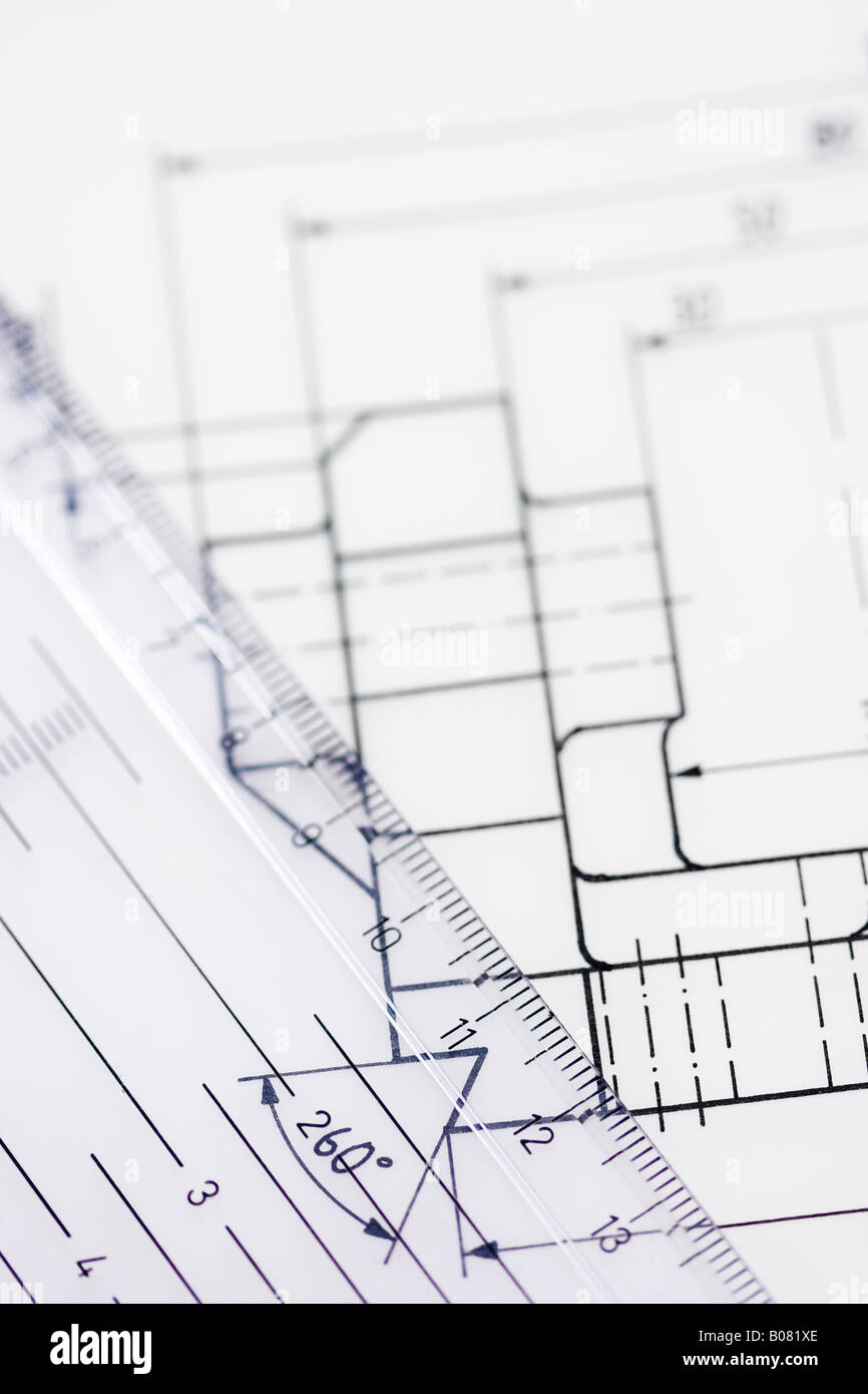 Mechanical engineering blueprint hi-res stock photography and images ...