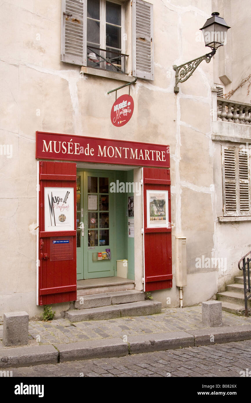 Museum of Montmartre Paris France Stock Photo - Alamy