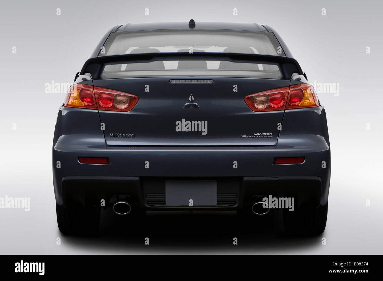 2008 Mitsubishi Lancer Evolution in Gray - Low/Wide Rear Stock Photo ...