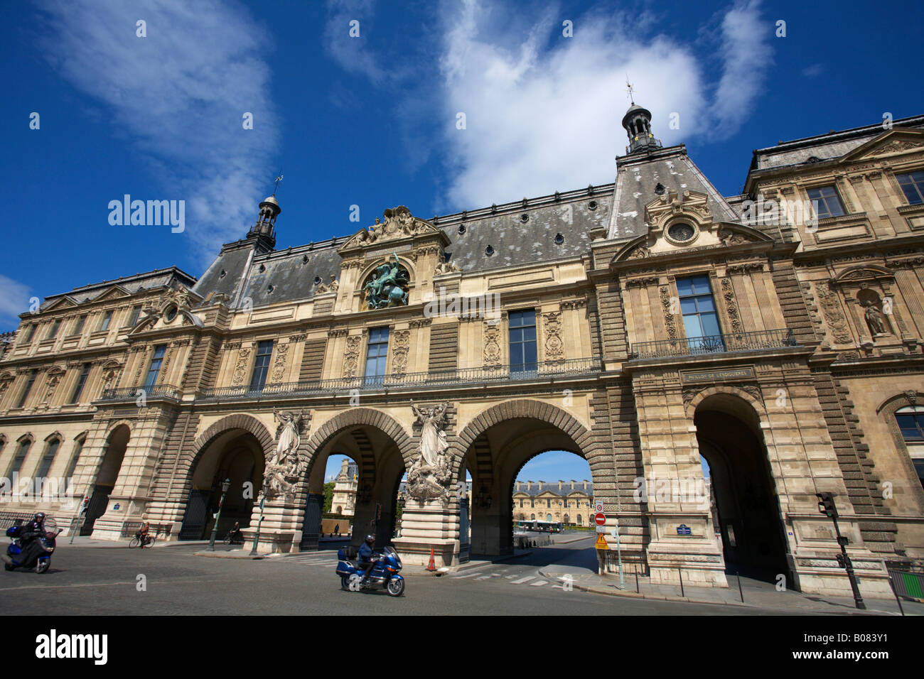 Gate at Musee du Louvre Paris France Stock Photo - Alamy