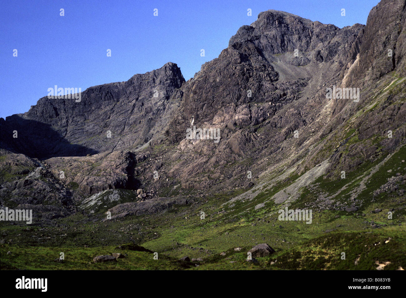 Coire Lagan from Glen Brittle , Black Cuillin . Isle of Skye , Inner ...