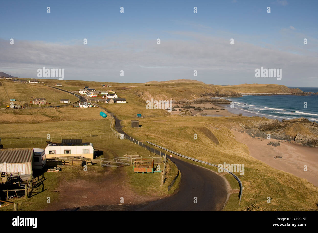 Durness village, and beach, Sutherland, Scotland Stock Photo - Alamy