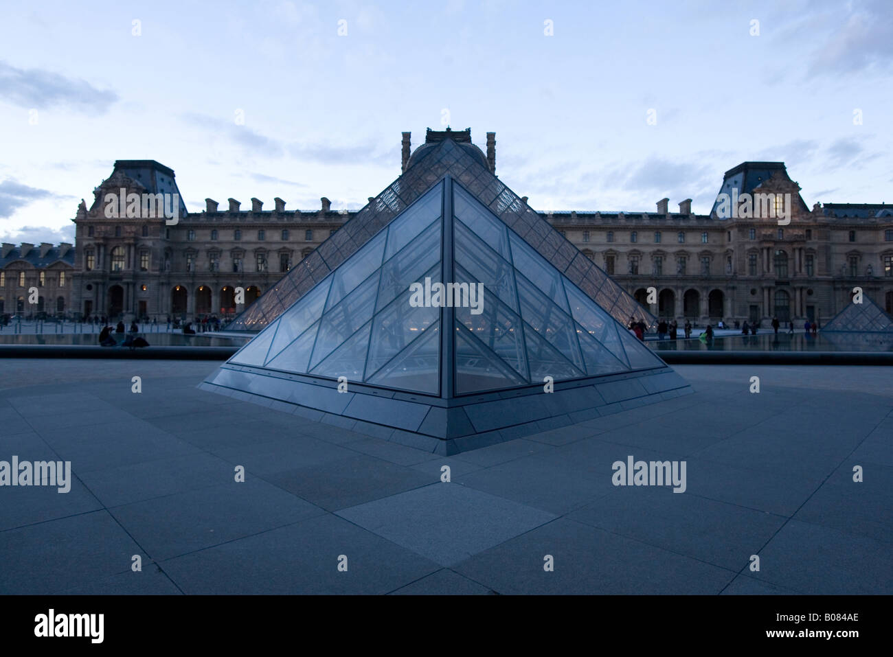 Museum du Louvre and the glass pyramid Paris France Stock Photo - Alamy