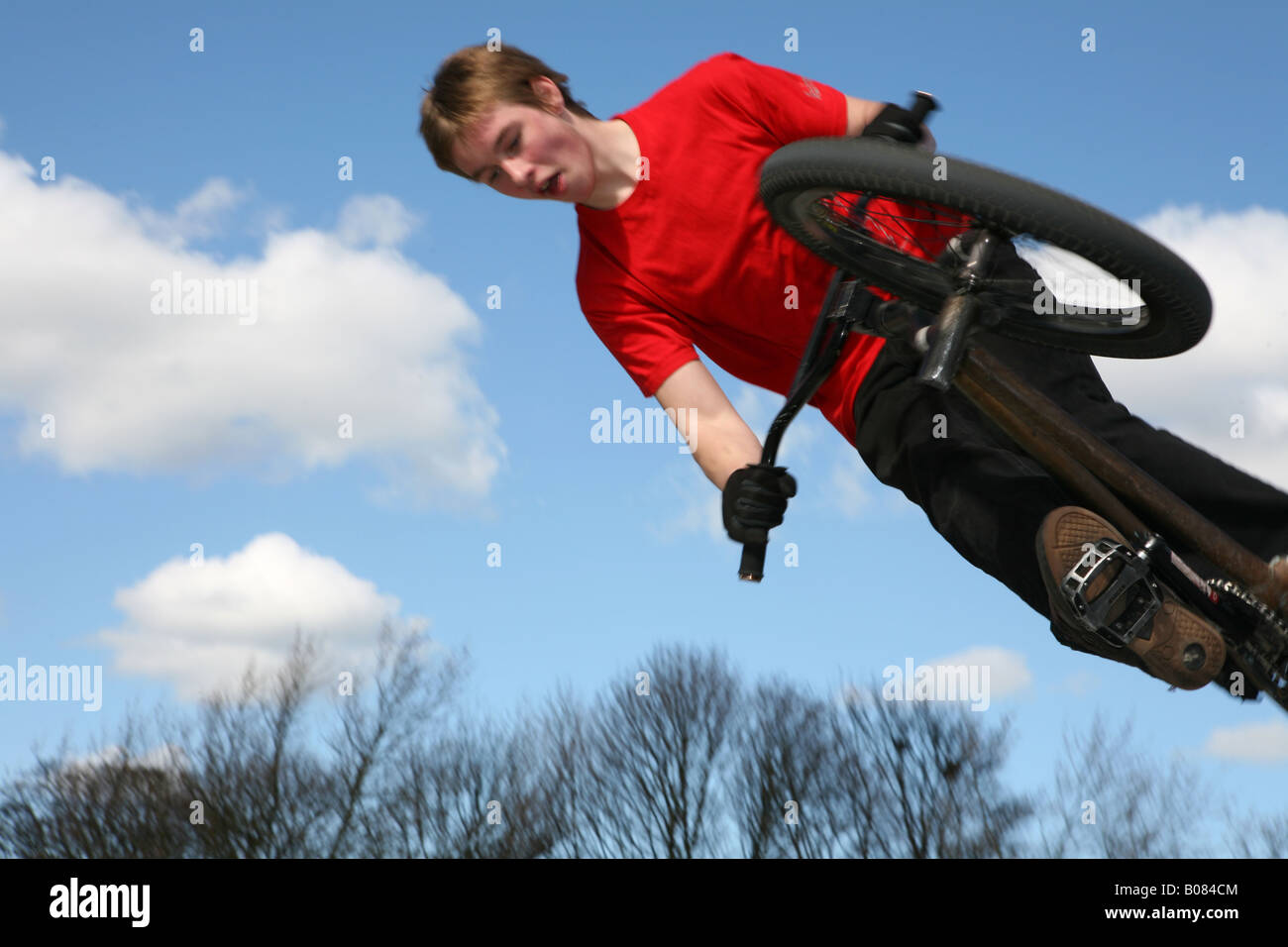 Man on bmx bike summer hi-res stock photography and images - Alamy
