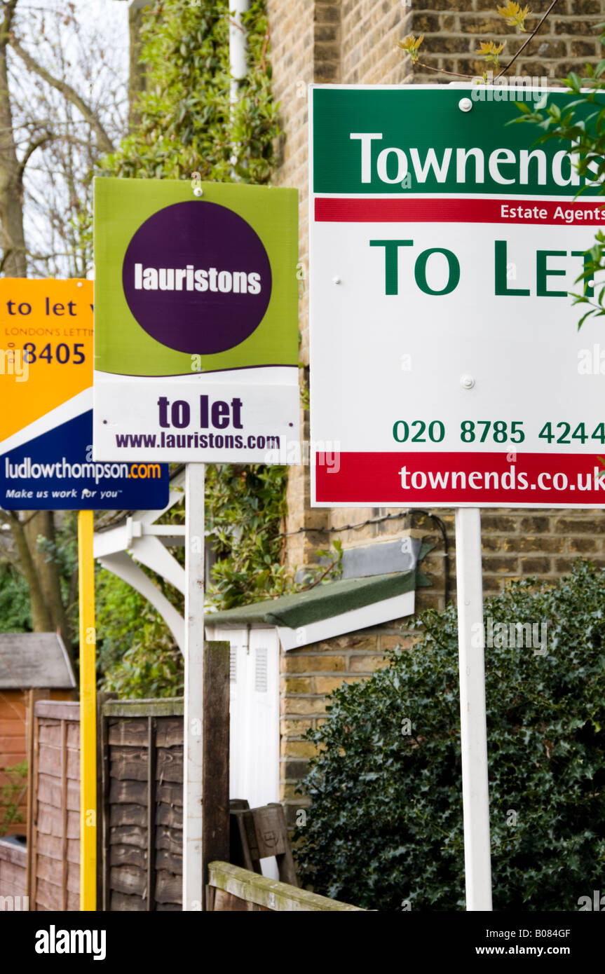 Estate agents signs london hi-res stock photography and images - Alamy