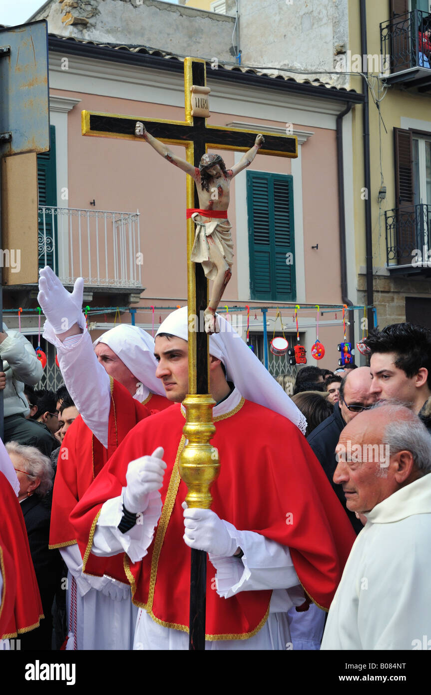 Easter Procession, Pietraperzia, Sicily, Italy Stock Photo - Alamy