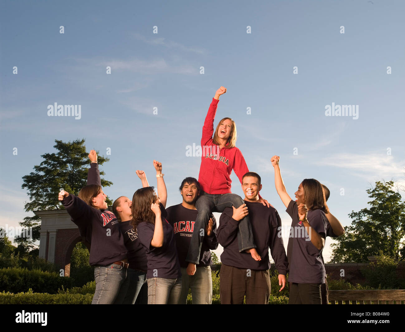 Proud students of Acadia University Stock Photo - Alamy