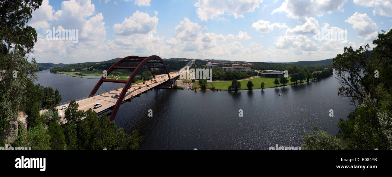 The Austin 360 bridge from an artistic view Stock Photo - Alamy