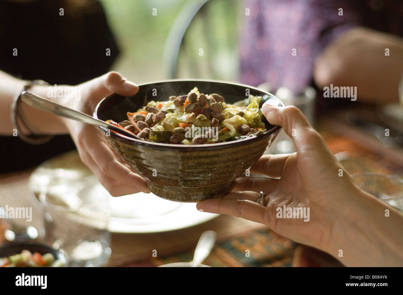 A shared meal Stock Photo - Alamy