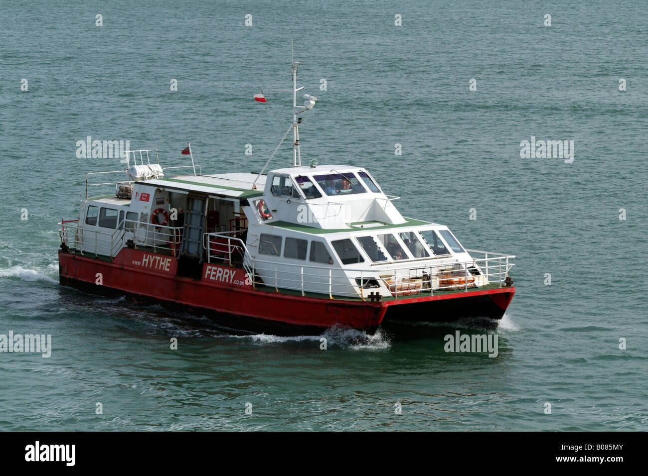 Hythe Passenger Ferry Crossing Southampton Water southern England Stock ...