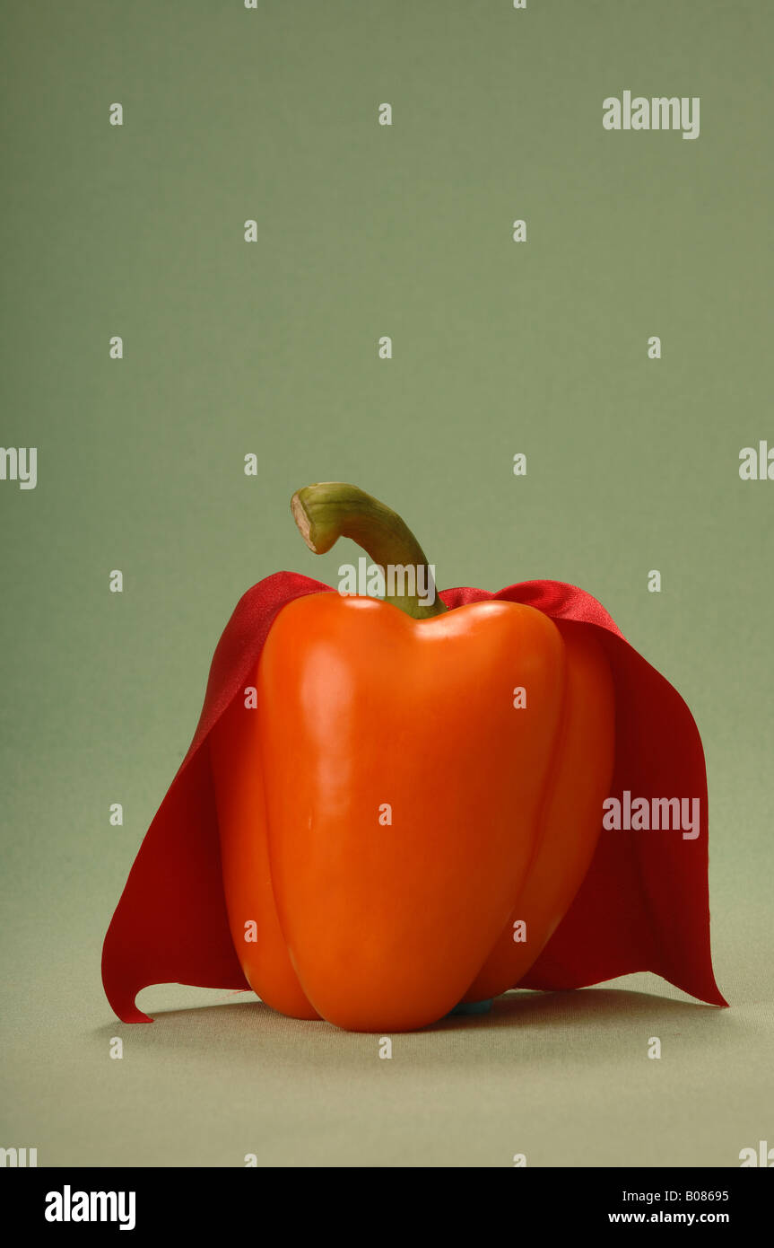 A vegetable dressed as a superhero Stock Photo - Alamy