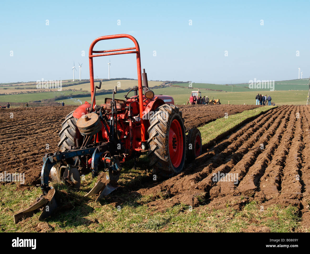 Vintage tractor plough hi-res stock photography and images - Alamy