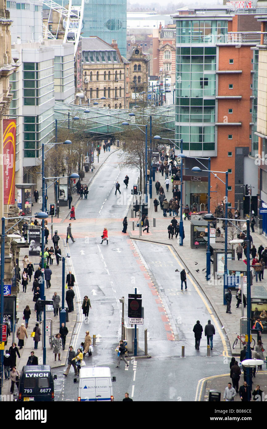 Cross Street Manchester shopping district Stock Photo - Alamy