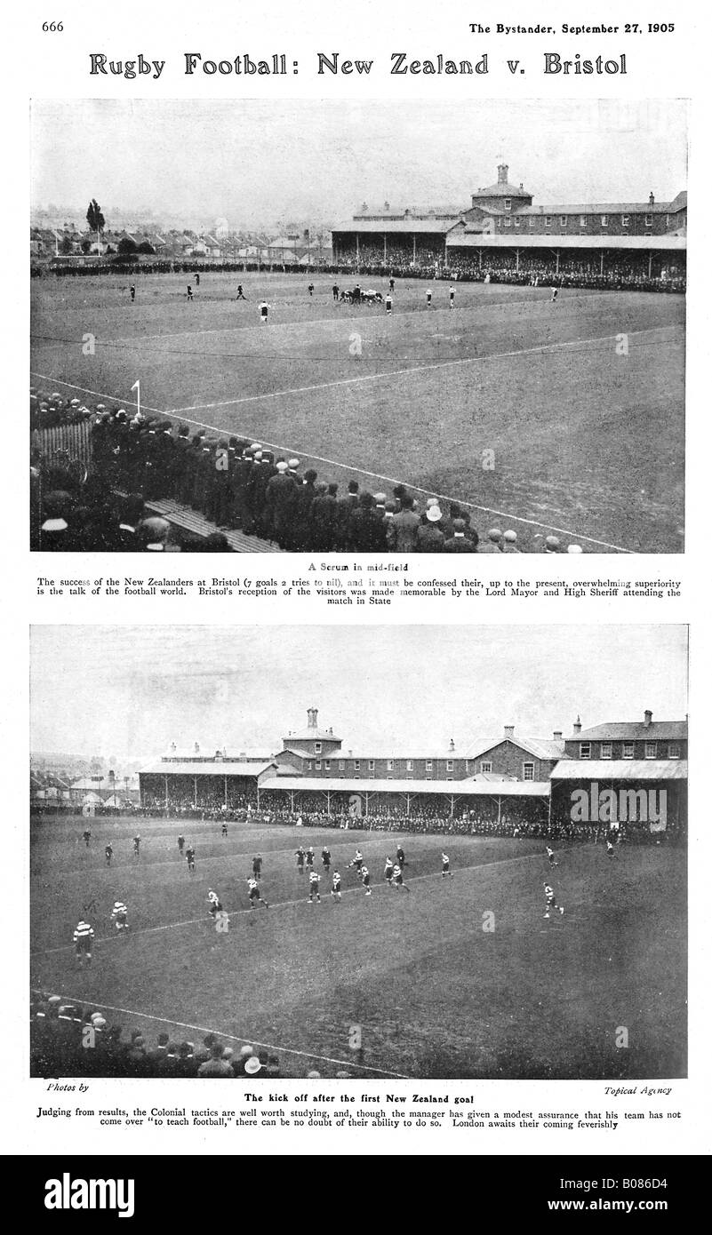 Bristol v New Zealand 1905 The Original All Blacks comprehensively beat ...