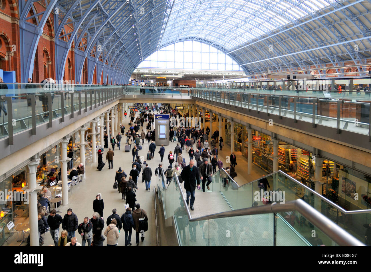 St Pancras International railway station London United Kingdom Stock ...