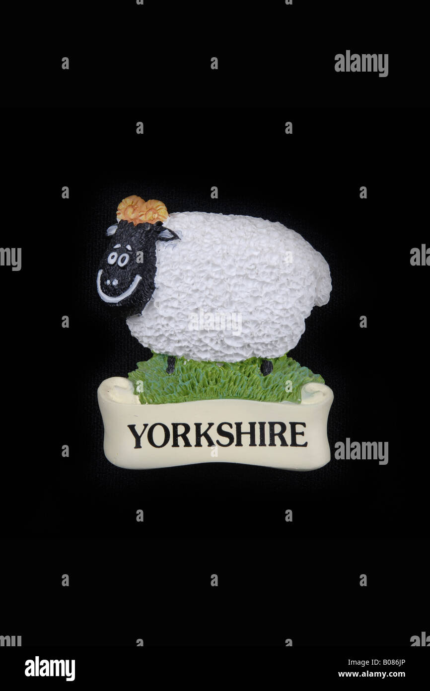 Cartoon Sheep Tourist gift Fridge Magnet promoting Yorkshire England ...