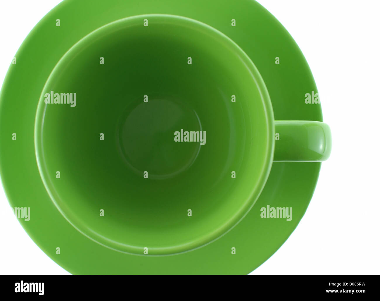 Green cup a view with top Abstract color cup Stock Photo - Alamy
