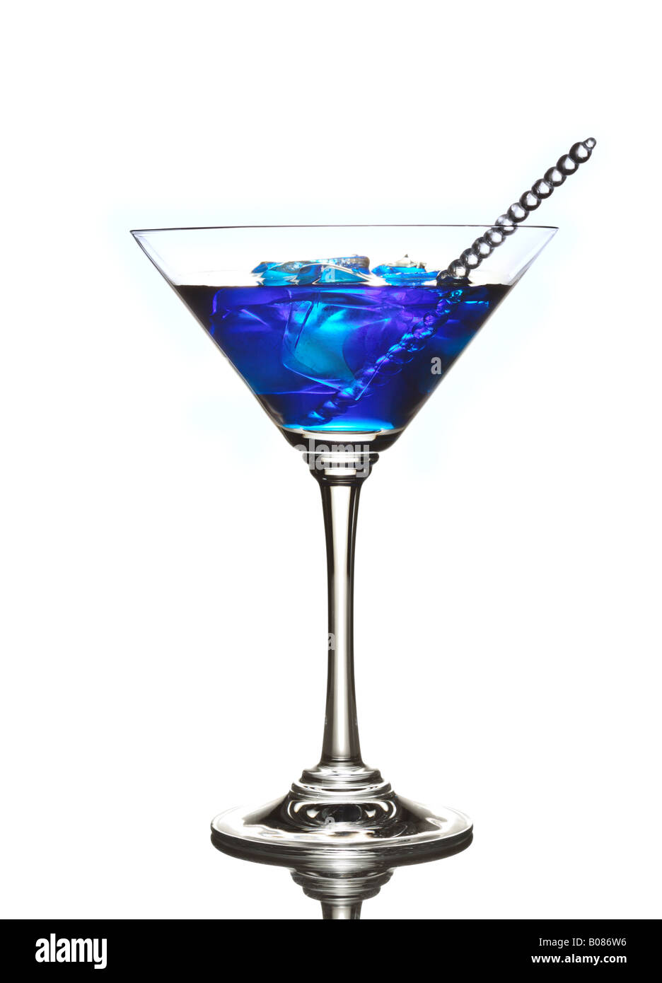 Blue Curacao cocktail drink Stock Photo - Alamy