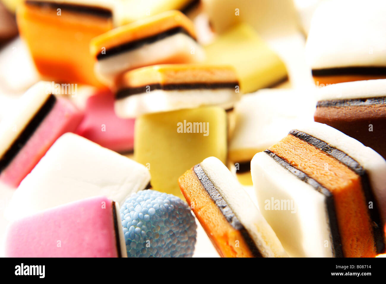 Suessigkeiten, verschiedene Lakritz, variety licorice allsorts Candy ...